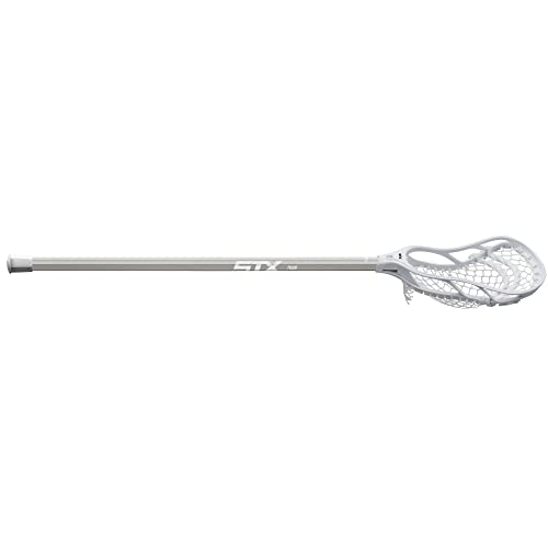 STX Lacrosse Stallion 300 Junior Stick, White/White/Platinum