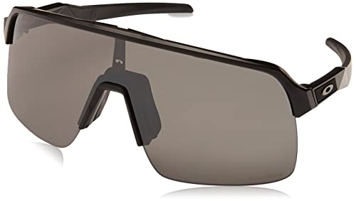 Oakley Men's OO9463 Sutro Lite Rectangular Sunglasses, Matte Black/Prizm Black, 39 mm