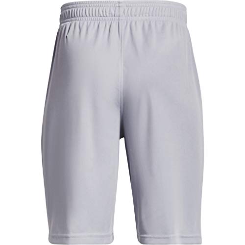 Under Armour Boys' Big Kid Prototype 2.0 Wordmark Shorts , Mod Gray (011)/Black , Youth Large