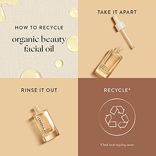 Honest Beauty Organic Beauty Facial Oil with Avocado + Apricot + Jojoba Oil | Dermatologist Tested + Hypoallergenic & Vegan + Cruelty free| 1 fl. oz.