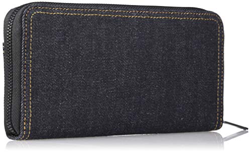 Diesel Men's SKOOLDWALLY 24 Zip-Wallet, Blue/Black, UNI