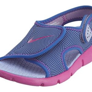 Nike Sunray Adjust 4 Boys (GS/PS) Shoes Hydrangeas/Comet Blue/Pink 386520-504 (3 M US)