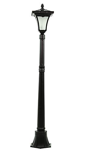 Sun-Ray 312069 Vittoria Solar Lamp Post, 52" Black