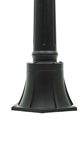 Sun-Ray 312069 Vittoria Solar Lamp Post, 52" Black