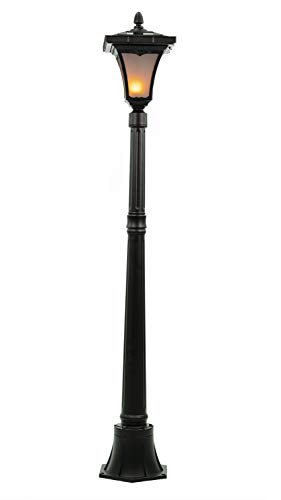 Sun-Ray 312069 Vittoria Solar Lamp Post, 52" Black