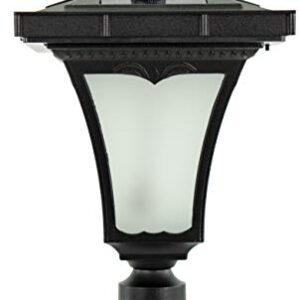 Sun-Ray 312069 Vittoria Solar Lamp Post, 52" Black