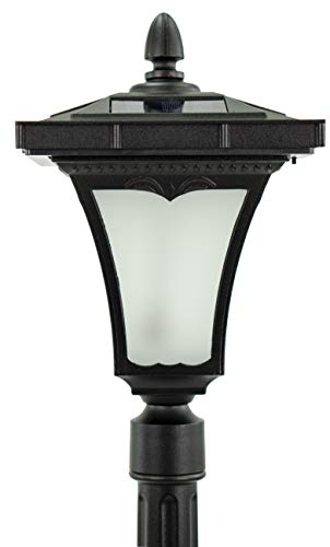 Sun-Ray 312069 Vittoria Solar Lamp Post, 52" Black