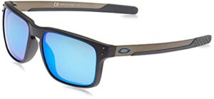 oakley men’s oo9384 holbrook mix rectangular sunglasses, steel/prizm sapphire iridium polarized, 57 mm