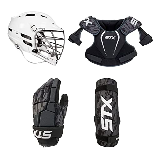 STX Stallion 75 4-Piece Youth Lacrosse Starter Set with CPV-R Helmet (No Stick)