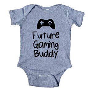 Sunray Clothing Future Gaming Buddy Baby Boy Onesie Gray