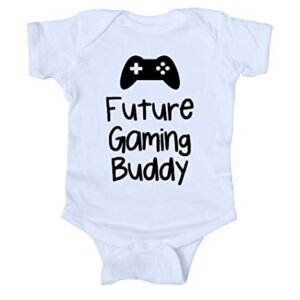 Sunray Clothing Future Gaming Buddy Baby Boy Onesie Gray