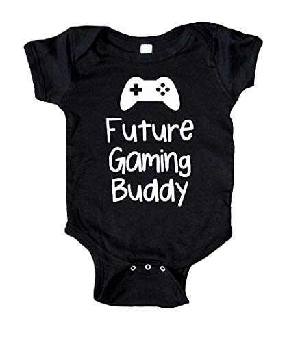 Sunray Clothing Future Gaming Buddy Baby Boy Onesie Gray