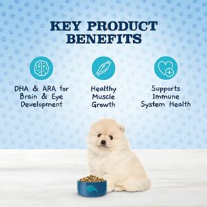 Blue Buffalo Baby BLUE Healthy Growth Formula Natural Small Breed Puppy Dry Dog Food, Chicken and Oatmeal Rice Recipe 4-lb