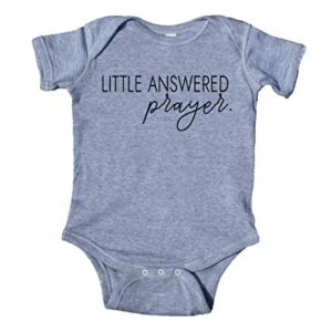 Sunray Clothing Little Answered Prayer Baby Boy Girl Onesie White