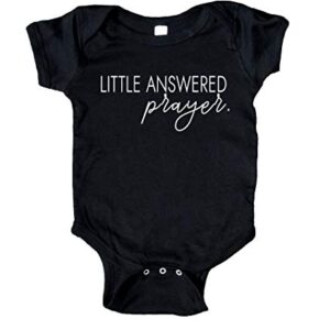 Sunray Clothing Little Answered Prayer Baby Boy Girl Onesie White