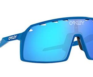 Oakley Men's OO9406 Sutro Rectangular Sunglasses, Sapphire/Prizm Sapphire, 37 mm