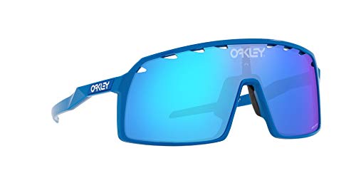 Oakley Men's OO9406 Sutro Rectangular Sunglasses, Sapphire/Prizm Sapphire, 37 mm