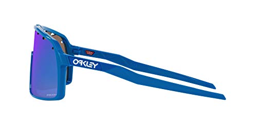 Oakley Men's OO9406 Sutro Rectangular Sunglasses, Sapphire/Prizm Sapphire, 37 mm