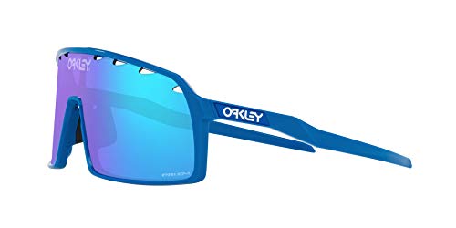 Oakley Men's OO9406 Sutro Rectangular Sunglasses, Sapphire/Prizm Sapphire, 37 mm