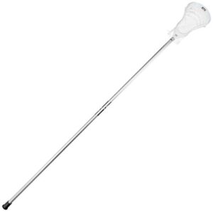 stx lacrosse stallion 200 boys complete stick with mesh pocket, defense, white