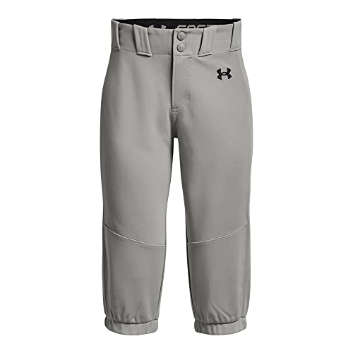 Under Armour girls Utility Softball Pants 22 , (075) Baseball Gray / / Black , Large