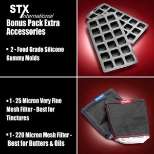 STX Infuzium 420 Butter-Oil-Tincture Infuser Premium Pack & STX Activation 420 Decarboxylator Herbal Activator Two-In-One Combo Pack • Infuse From 2 to 10 Sticks Butter • Decarb Up to 2 Oz of Product!