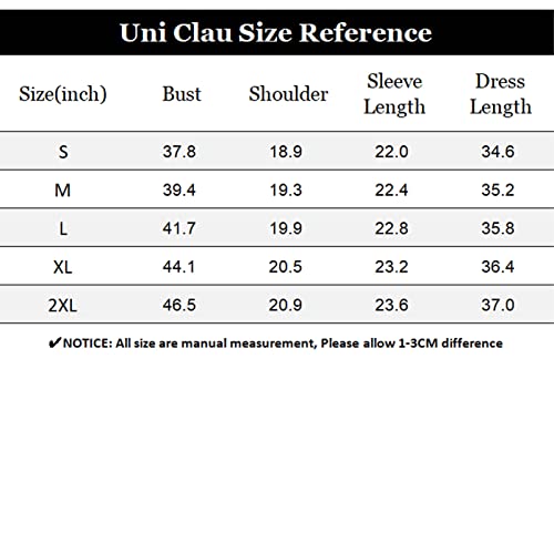 Uni Clau Womens Button Down Shirt Dress Long Sleeve A-Line Casual Puffy Short Mini Dress with Belt Black XXL