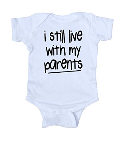 Sunray Clothing I Still Live with My Parents Baby Onesie Girl Boy Gray