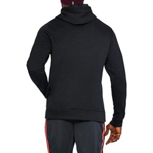 Under Armour Mens Hustle Fleece Hoodie , Black (001)/White , X-Large