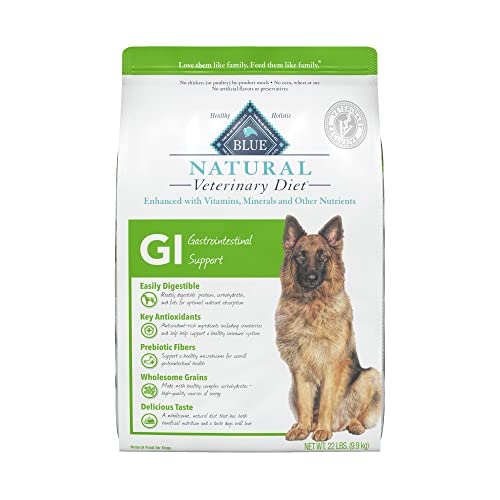 Blue Buffalo Natural Veterinary Diet GI Gastrointestinal Support Dry Dog Food, Chicken 22-lb bag