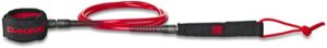 dakine john john florence comp plus surf leash, 6′ x 3/16″, red