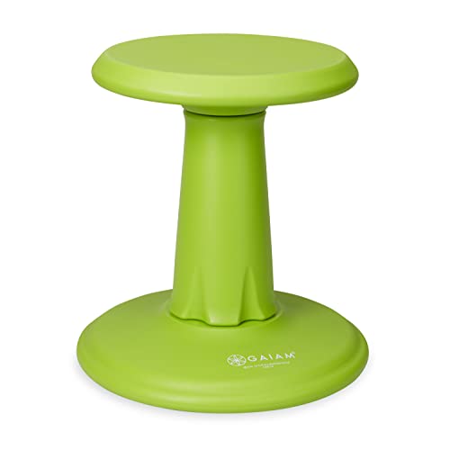 Gaiam Kids Wobble Stool Desk Chair - Alternative Flexible Seating Balance Wiggle Chair | ADHD Sensory Fidget Core Rocker Child Seat Elementary School Classroom Furniture for Student, Toddler, Ages 5-8