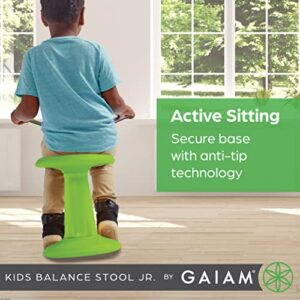 Gaiam Kids Wobble Stool Desk Chair - Alternative Flexible Seating Balance Wiggle Chair | ADHD Sensory Fidget Core Rocker Child Seat Elementary School Classroom Furniture for Student, Toddler, Ages 5-8