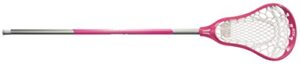 stx lacrosse exult 200 girls complete stick with crux mesh pocket, punch/punch