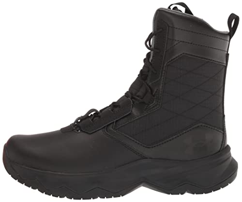 Under Armour Men's Stellar G2 Side Zip Military and Tactical Boot, Black (001)/Pitch Gray, 11