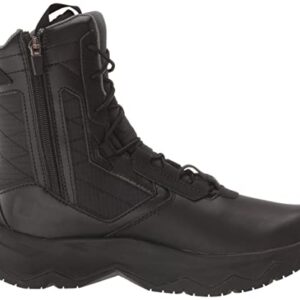 Under Armour Men's Stellar G2 Side Zip Military and Tactical Boot, Black (001)/Pitch Gray, 11