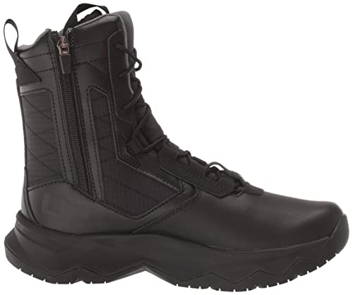 Under Armour Men's Stellar G2 Side Zip Military and Tactical Boot, Black (001)/Pitch Gray, 11