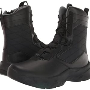 Under Armour Men's Stellar G2 Side Zip Military and Tactical Boot, Black (001)/Pitch Gray, 11