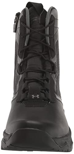 Under Armour Men's Stellar G2 Side Zip Military and Tactical Boot, Black (001)/Pitch Gray, 11