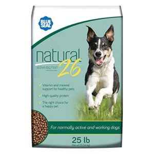 blue seal natural 26 active dry dog food 50 pounds