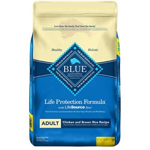 blue buffalo life protection formula natural adult dry dog food, chicken & brown rice (38 lbs.), 38 lb