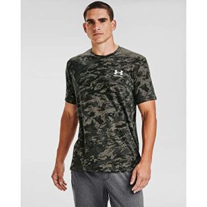 under armour men’s abc camo short-sleeve t-shirt , baroque green (310)/white , large