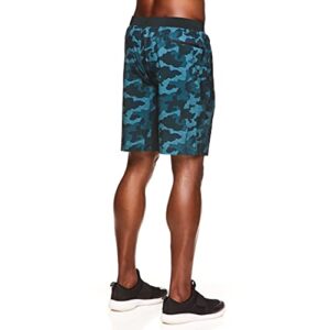 Gaiam Men's Yoga Shorts - Athletic Gym Running and Workout Shorts with Pockets - Pine Grove, Medium