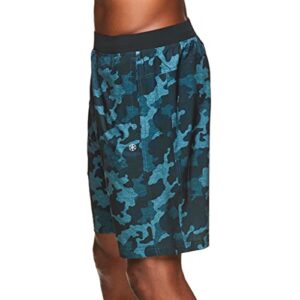 Gaiam Men's Yoga Shorts - Athletic Gym Running and Workout Shorts with Pockets - Pine Grove, Medium