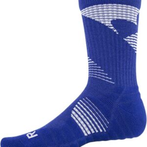 Under Armour Men's Elevated Novelty Crew Socks, 3-Pairs , Royal Assorted , Large