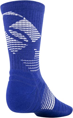 Under Armour Men's Elevated Novelty Crew Socks, 3-Pairs , Royal Assorted , Large