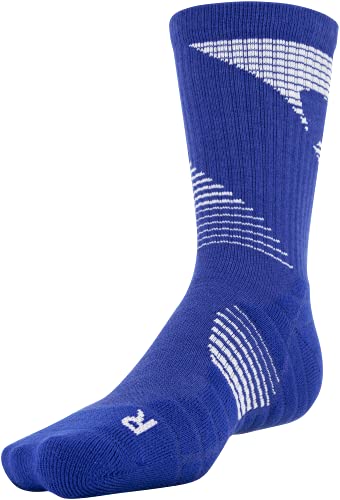 Under Armour Men's Elevated Novelty Crew Socks, 3-Pairs , Royal Assorted , Large