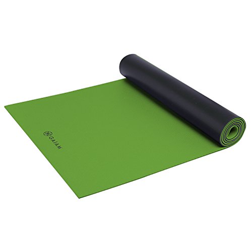 Gaiam Athletic Yoga Series duraMAT Xtra-Wide Mat, Green, 5mm