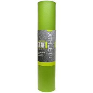 Gaiam Athletic Yoga Series duraMAT Xtra-Wide Mat, Green, 5mm