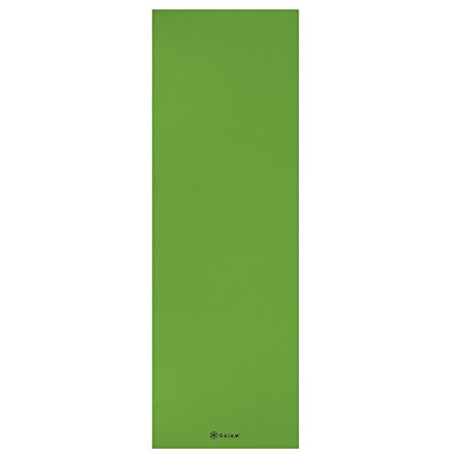 Gaiam Athletic Yoga Series duraMAT Xtra-Wide Mat, Green, 5mm